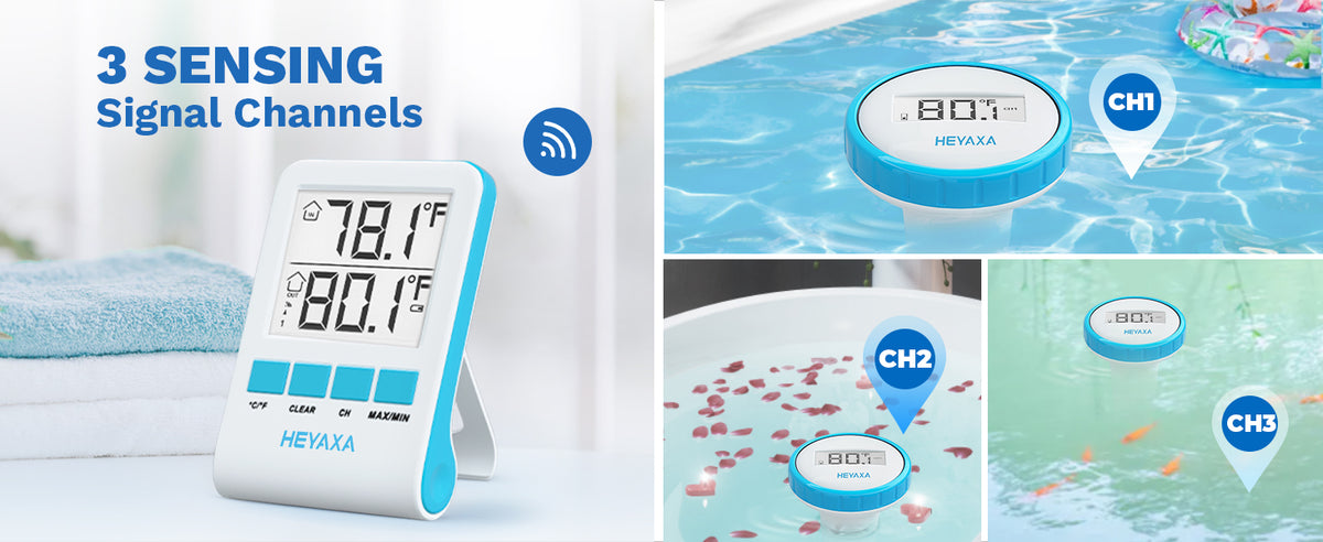 Heyaxa Wireless Pool Thermometer